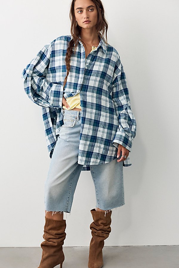 FREE PEOPLE FREE PEOPLE We The Free Selene Plaid Flannel Shirt